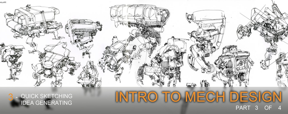 Intro to Mech Design: Part 3 - Sketch ideation drawing