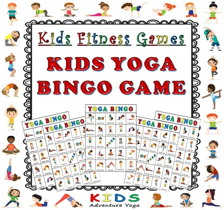 Kids Yoga Bingo Game
