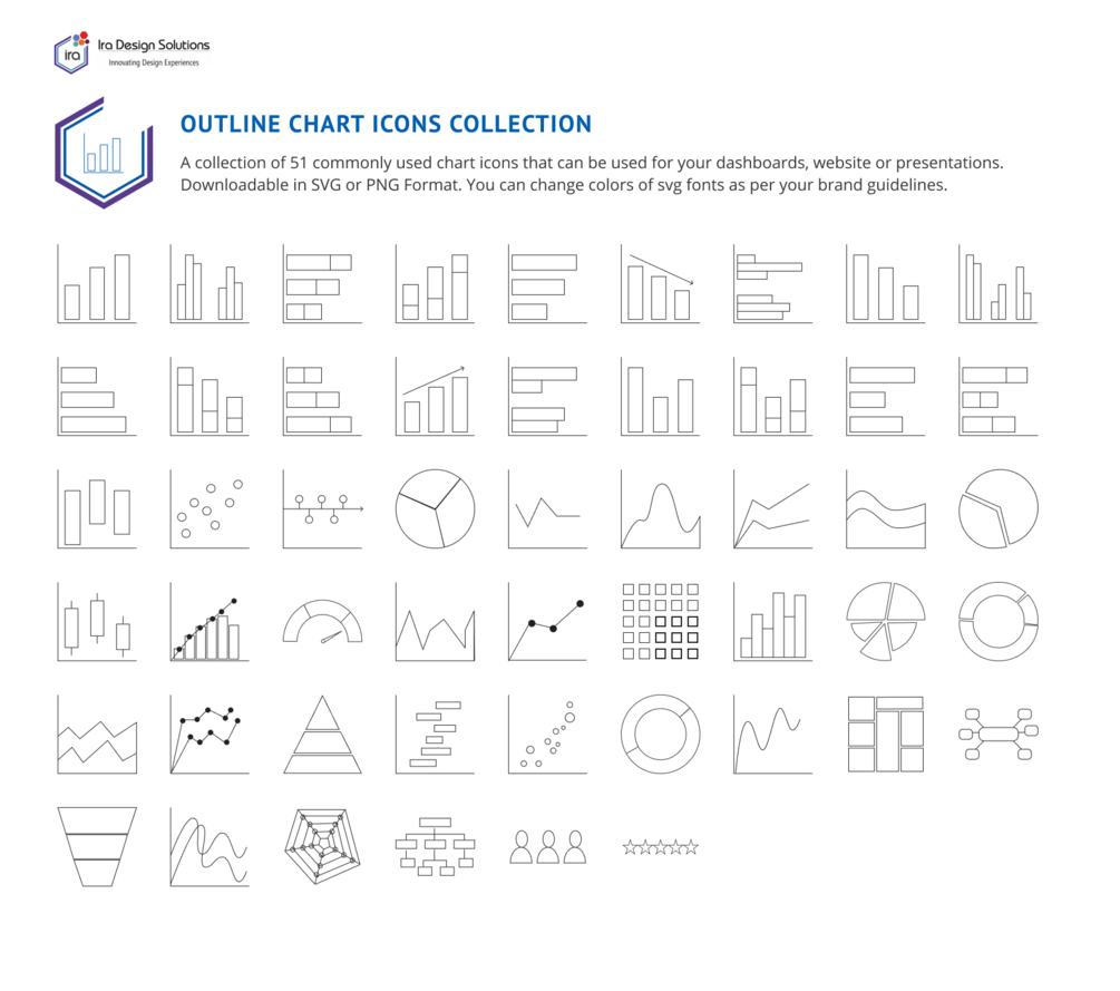 Outline Chart Icons