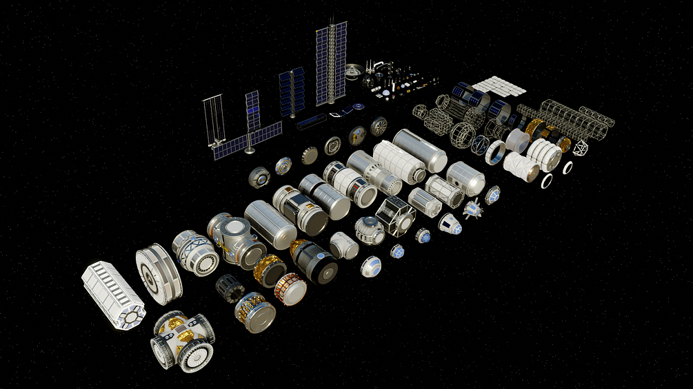 Modular space station design kit 2.0