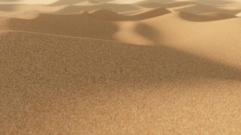 Sand Macro Blender Scene