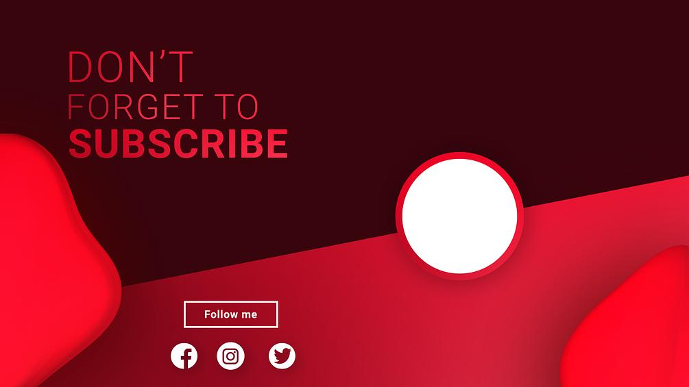 Youtube End Screen Animation V1 (No Copyright)