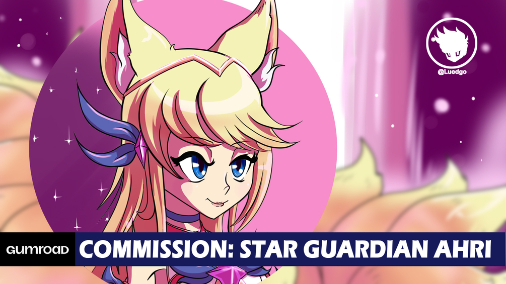 [COMMISSION] Star Guardian Ahri + Base + kiko