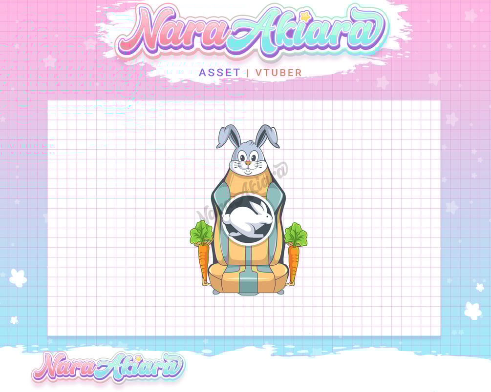 Vtuber Assets Rabbit Gaming Chair