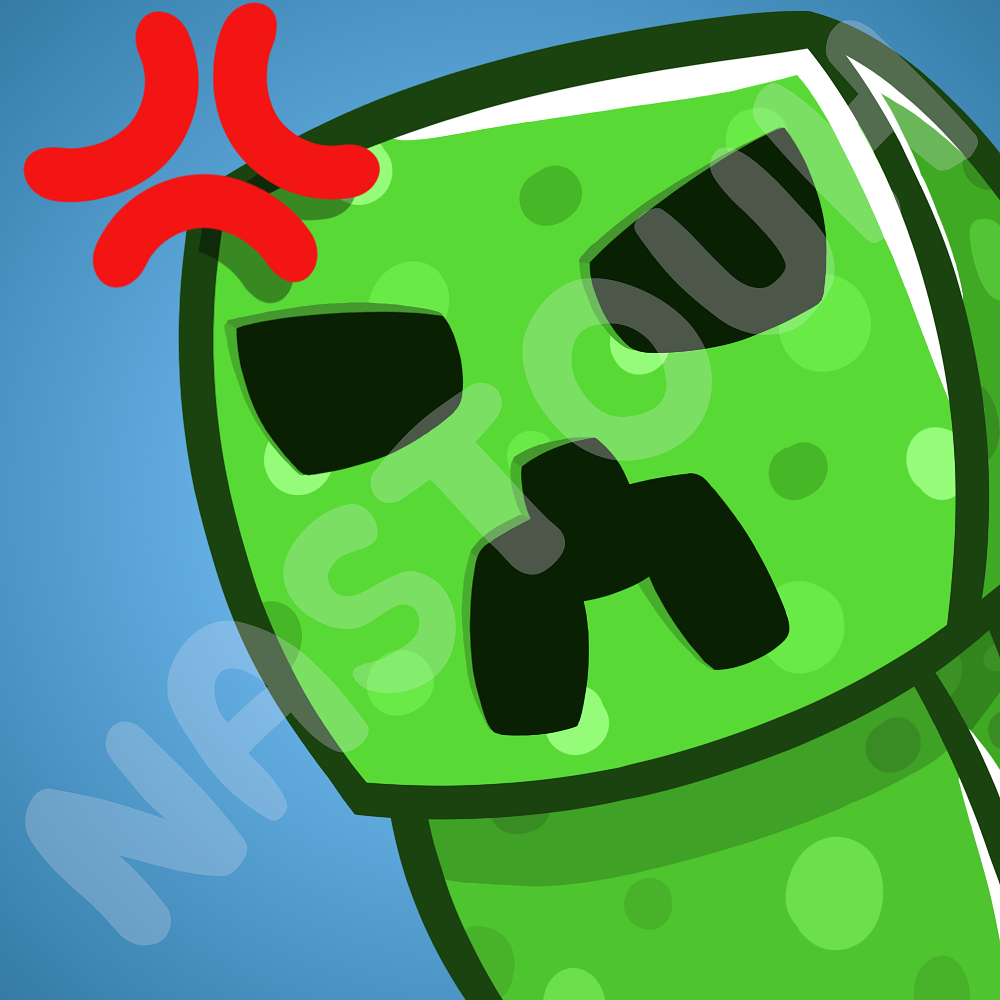 Emote Twitch - Creeper en colère