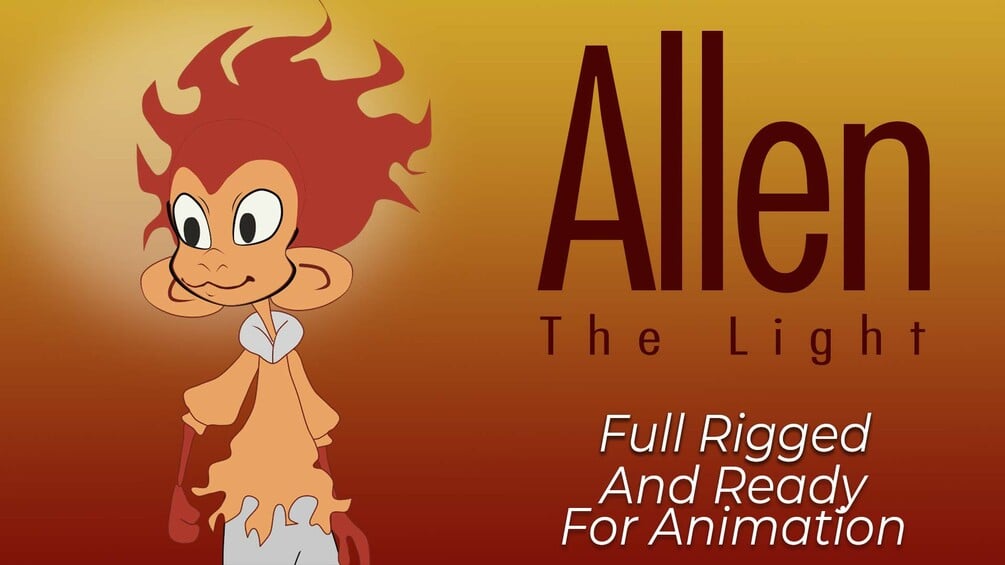 Allen Free Animation Character (Moho Studio)