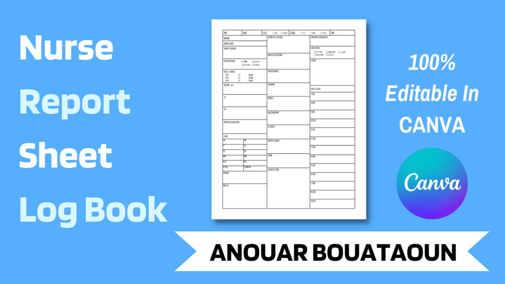 Nurse Report Sheet Log Book