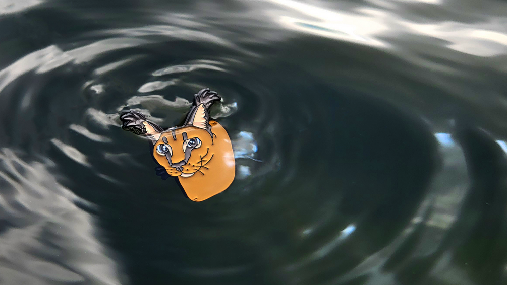 Big Floppa Enamel Pin!