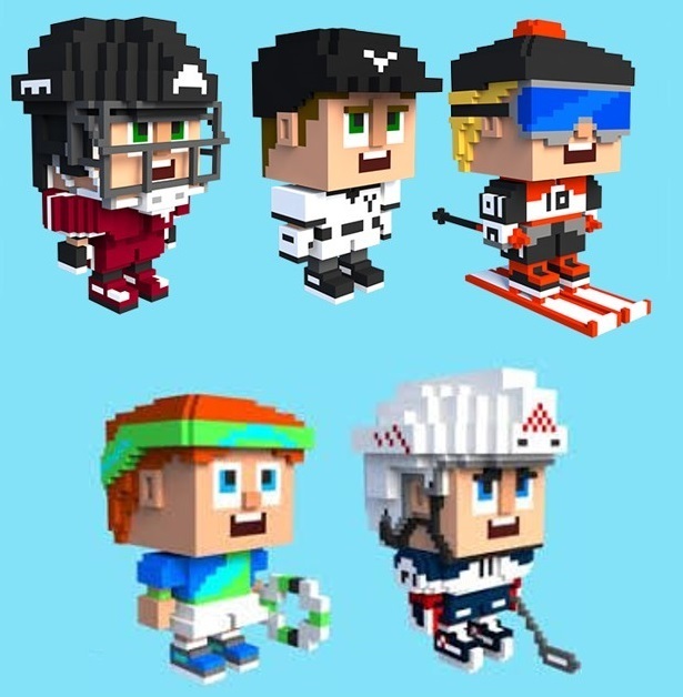 Cute and creative cubic characters.