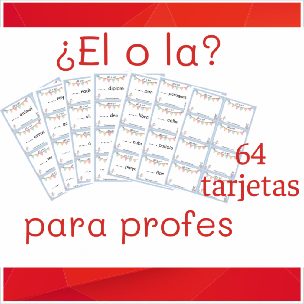 ¿El o la? 64 tarjetas para clases de ELE, nivel A