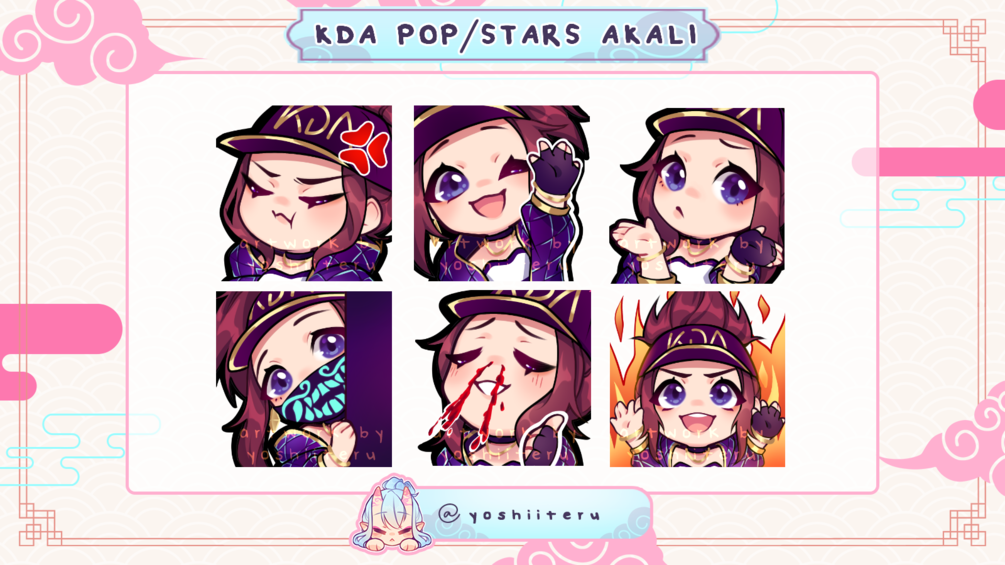 KDA POP/STARS Akali Emotes