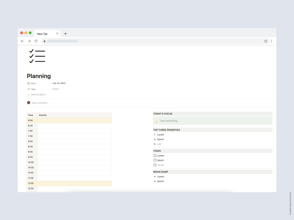 Harvard Time-Boxing Notion Template