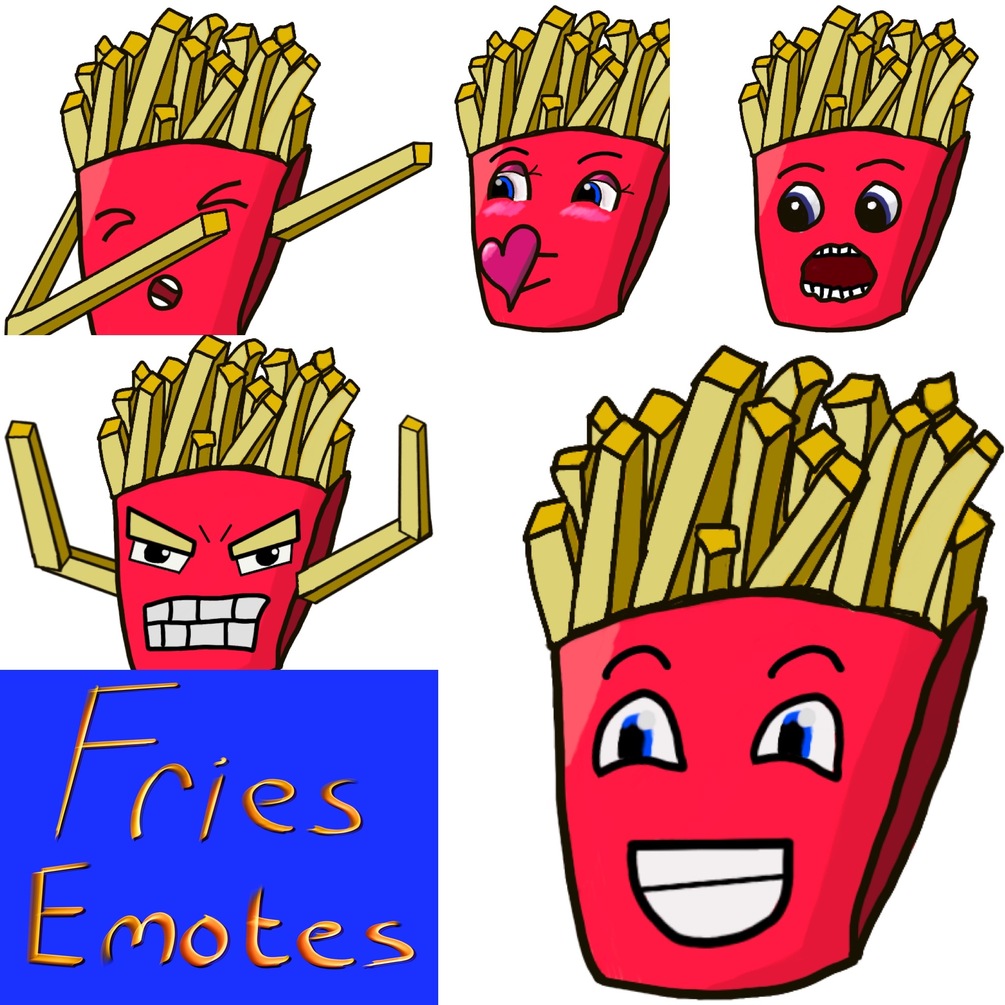 Twitch Emotes Fries Pack