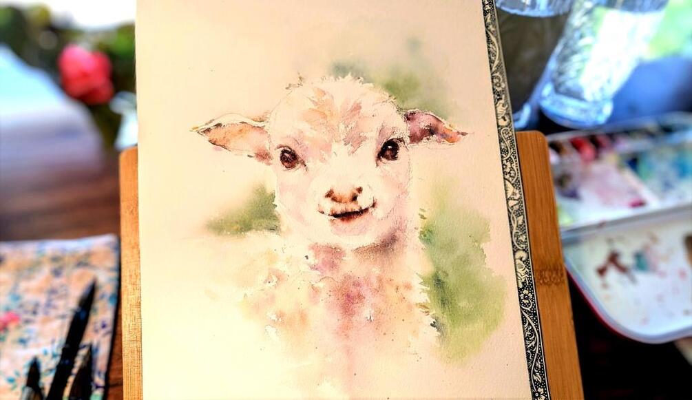 Watercolor Tutorial: Paint a Lovely Lamb