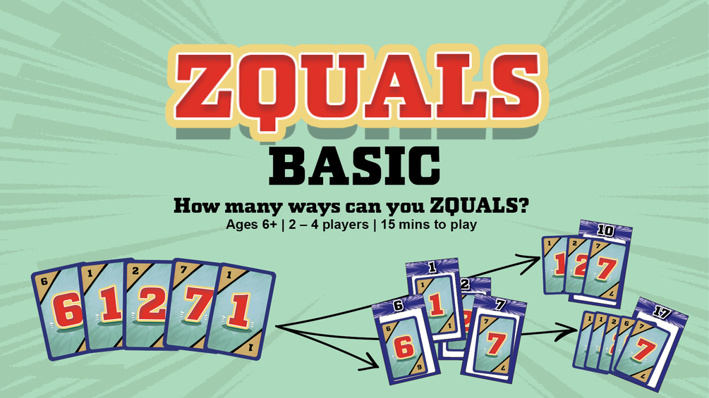 ZQUALS BASIC Printable Math Game To Reinforce Addition Facts And