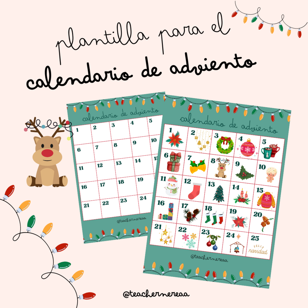 Plantillas para el calendario de adviento