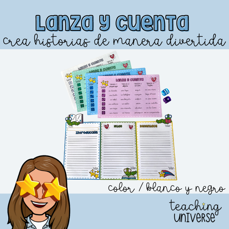 LANZA Y CUENTA - Crea historias de manera divertida