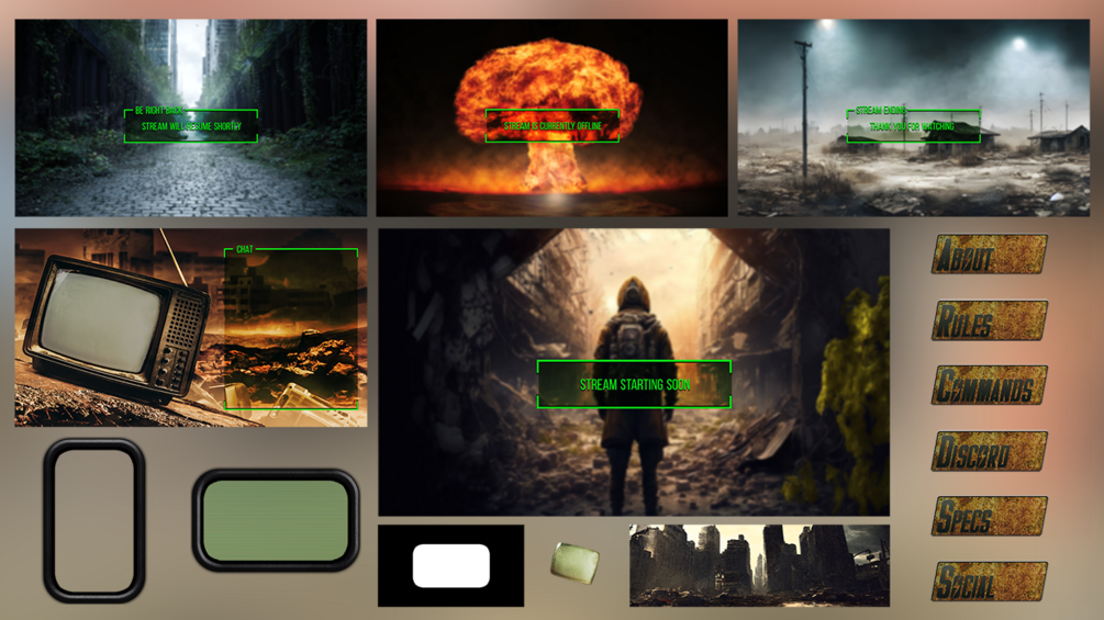 FALLOUT FREE Twitch Overlay Pack for OBS/SLOBS