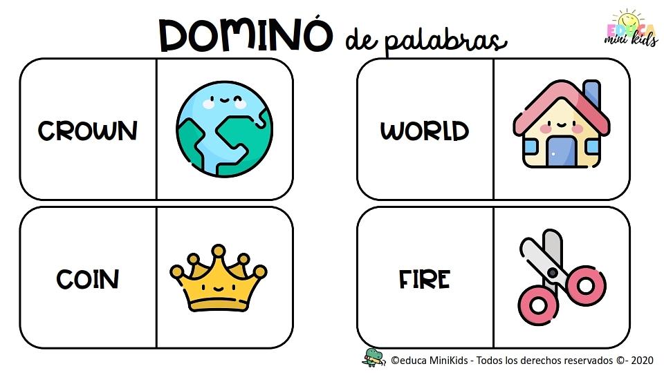 Dominó en inglés