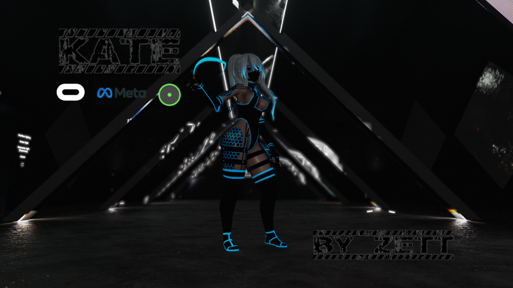 Kate [Rave Dance] [Quest and PC] 3.0 Avatar Green/Good Optimized PhysBones