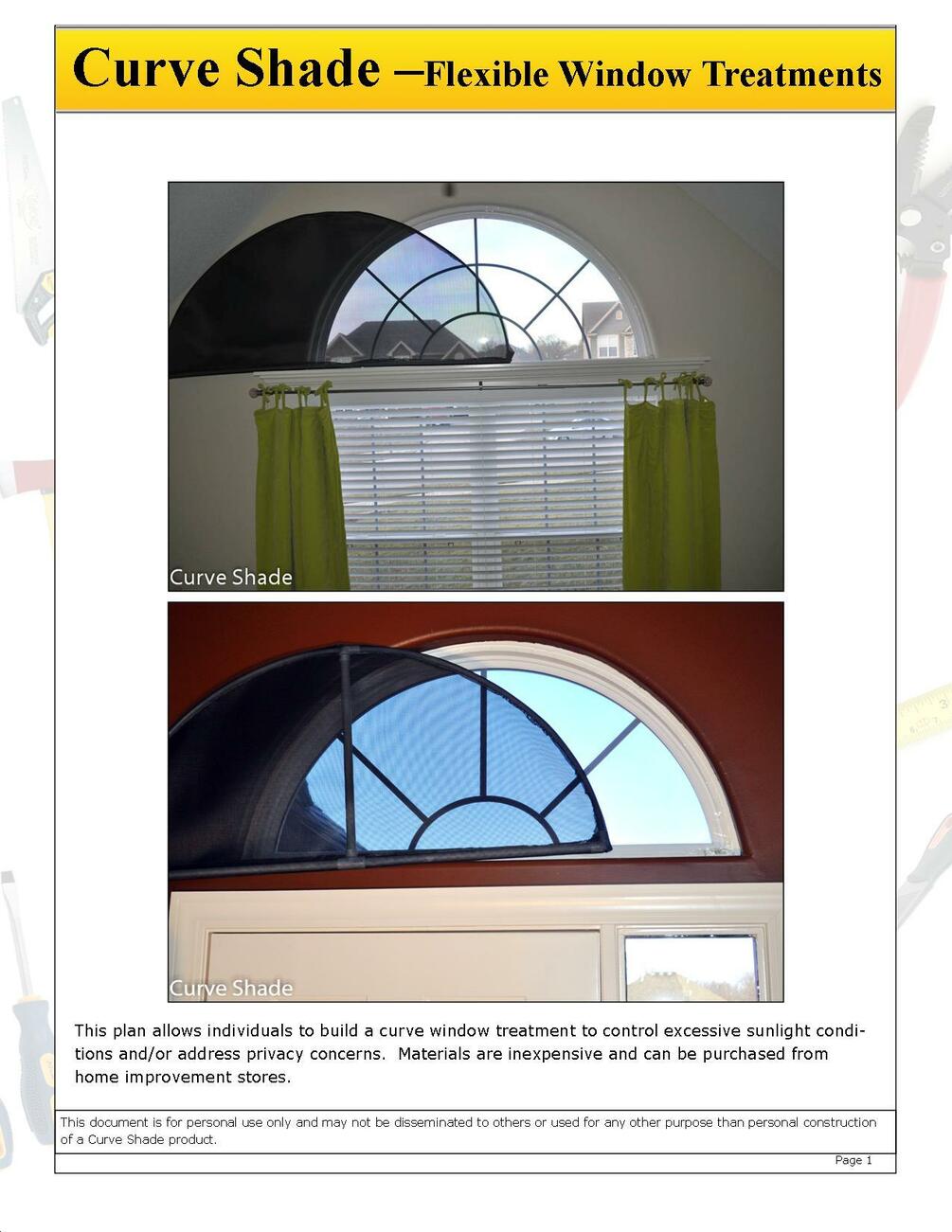 Curve Shade - indoor window treatment for controlling sunlight and ...