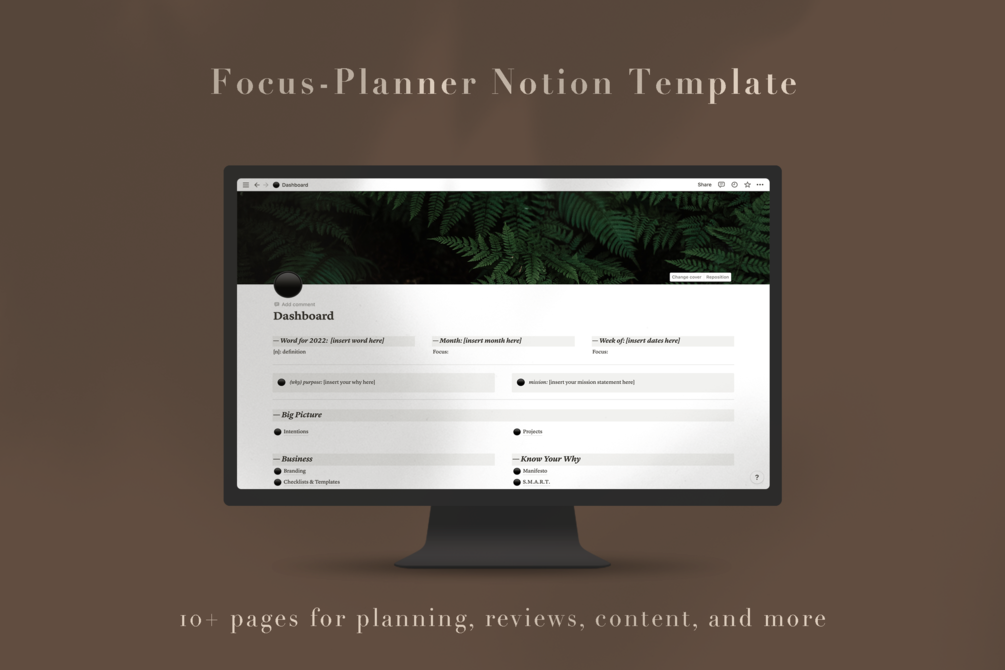 Focus-Planning Notion Template