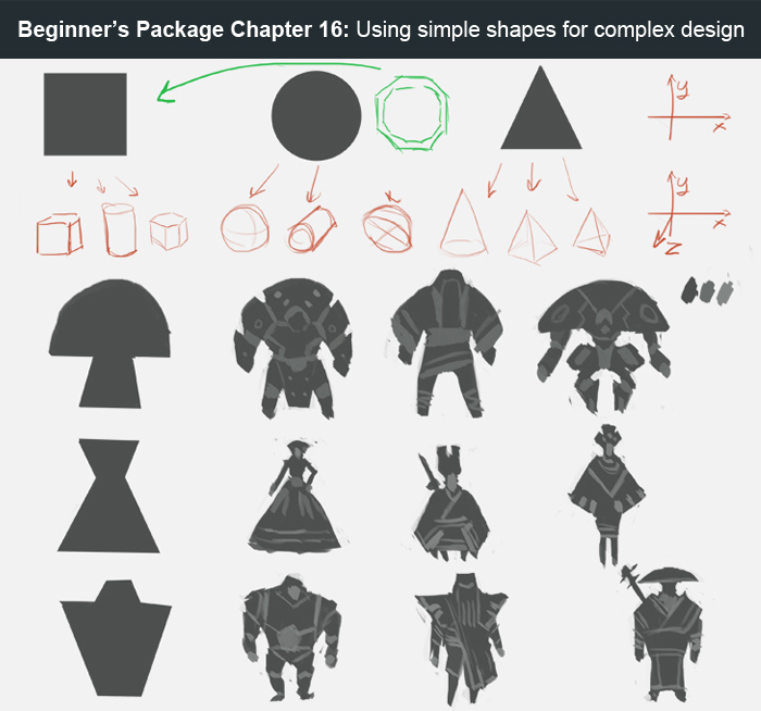 Beginner's package chapter 16: Using simple shapes for complex design