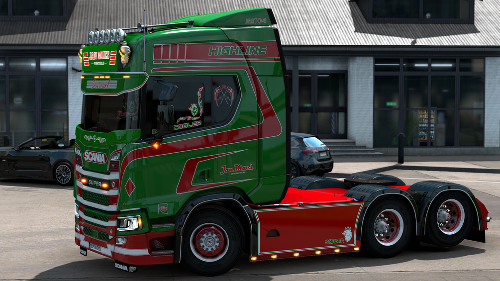 Window Stickers (animated - ETS2 Mod 1.45