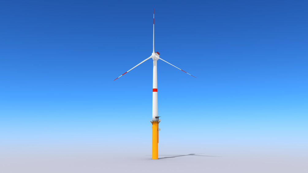 Wind Turbine Low-poly 3D model