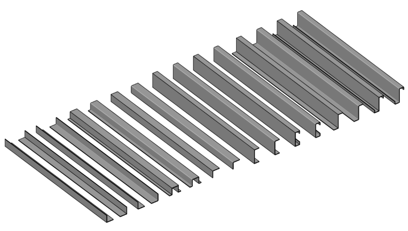 Revit Família - Perfis de chapa dobrada