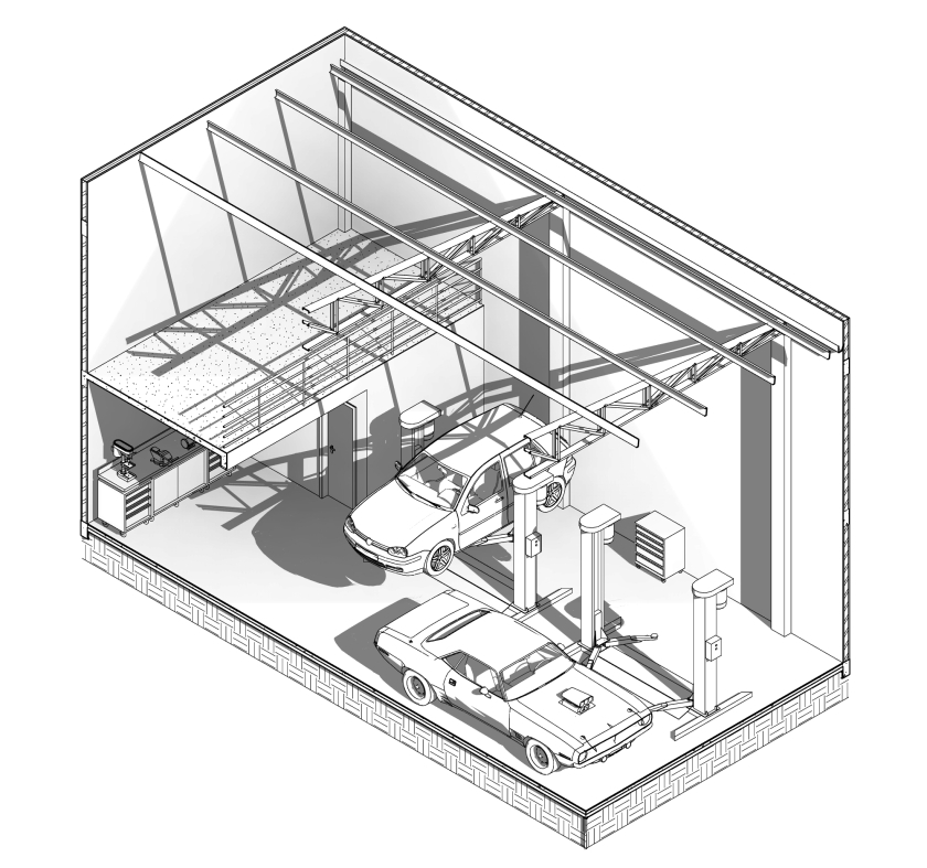 Revit Família - Elevador automotivo