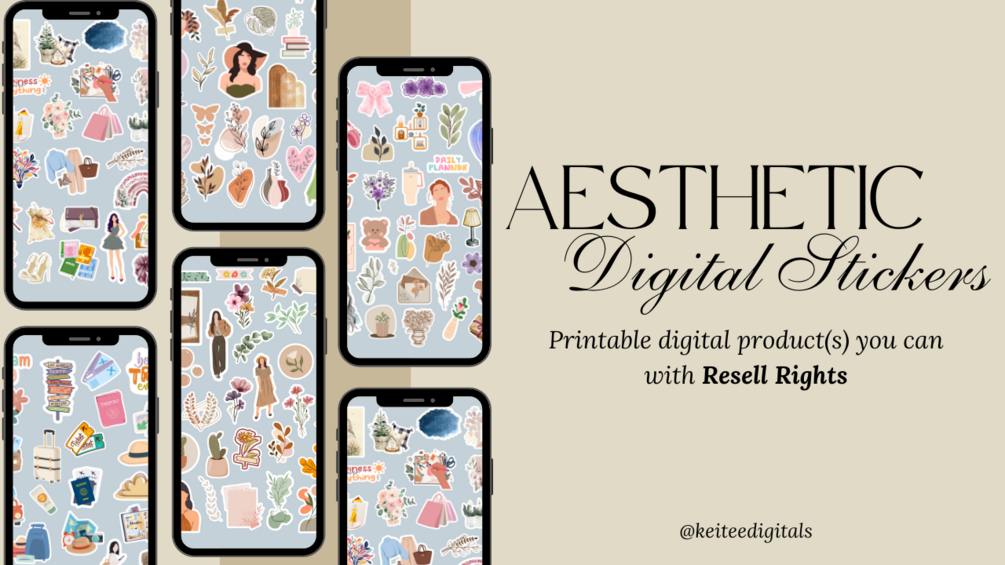 Aesthetic Planner Stickers – Digital or Printable Stickers for ...