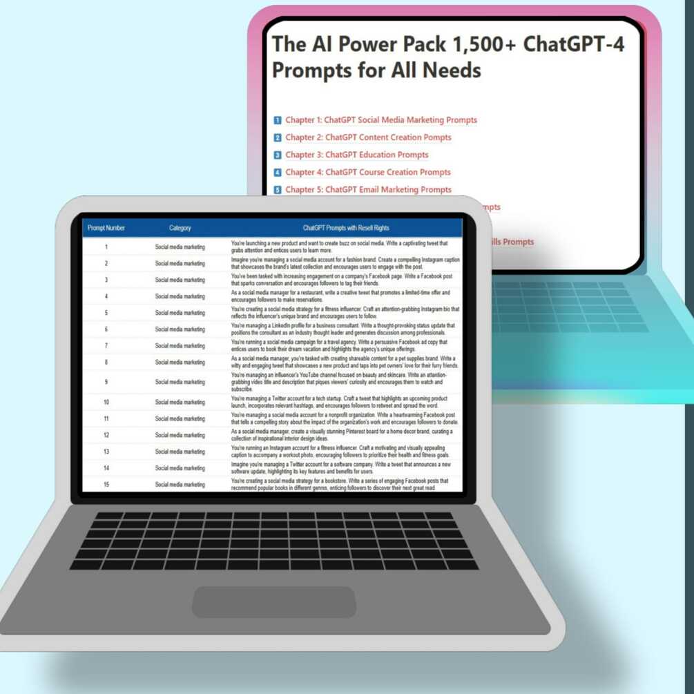 The AI Power Pack - 1500+ Prompts for All Needs