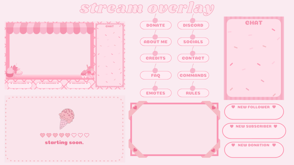 Kawaii Stream Overlays