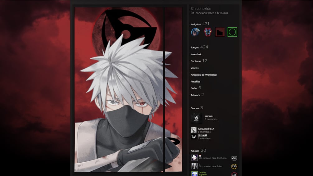 Kakashi Hatake - Steam Artwork Design