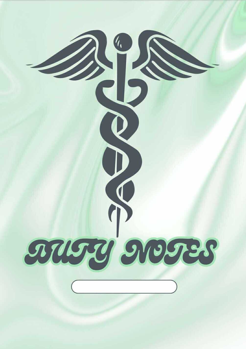 Nursing Duty Notes (green)