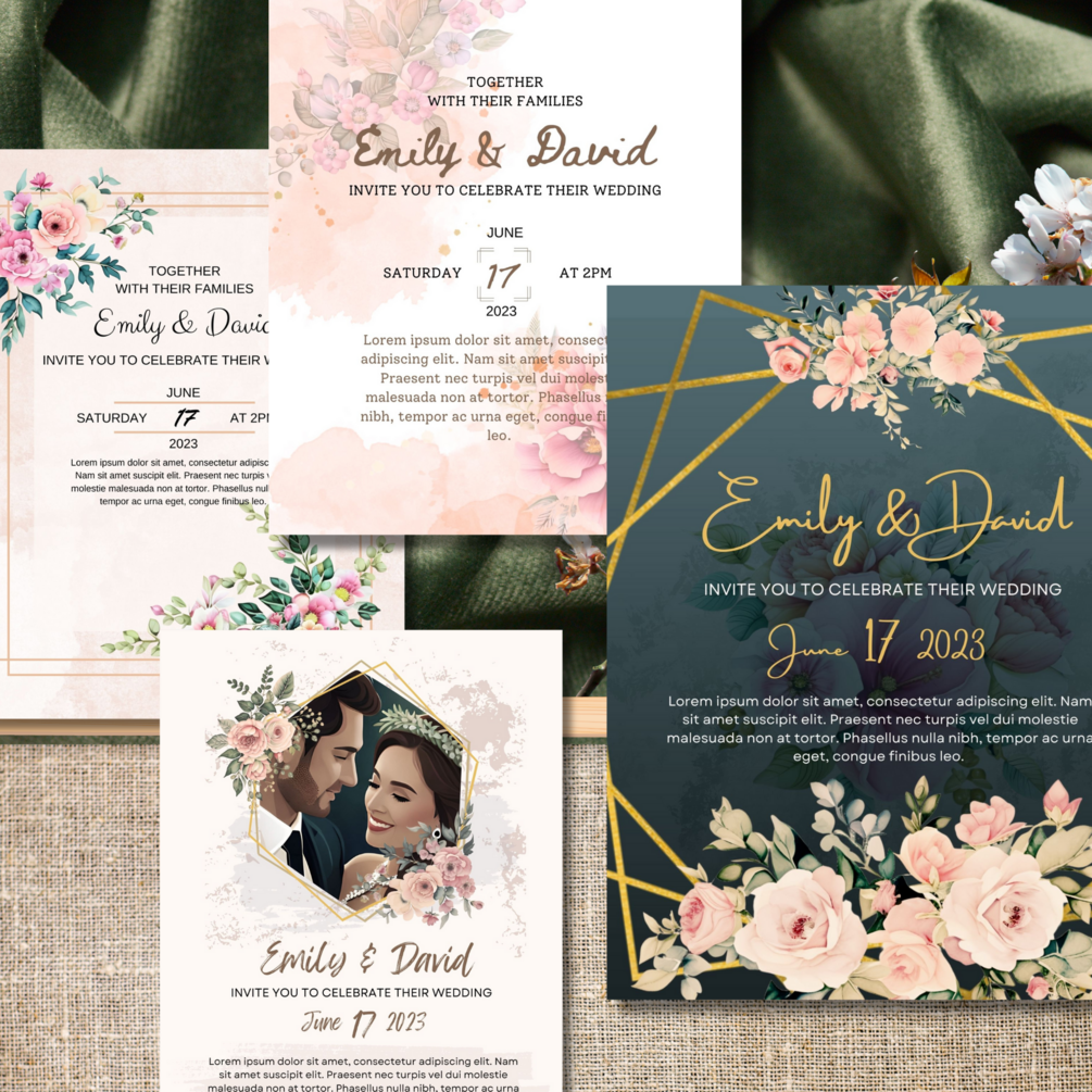 10 Neat Wedding Invite Canva Templates