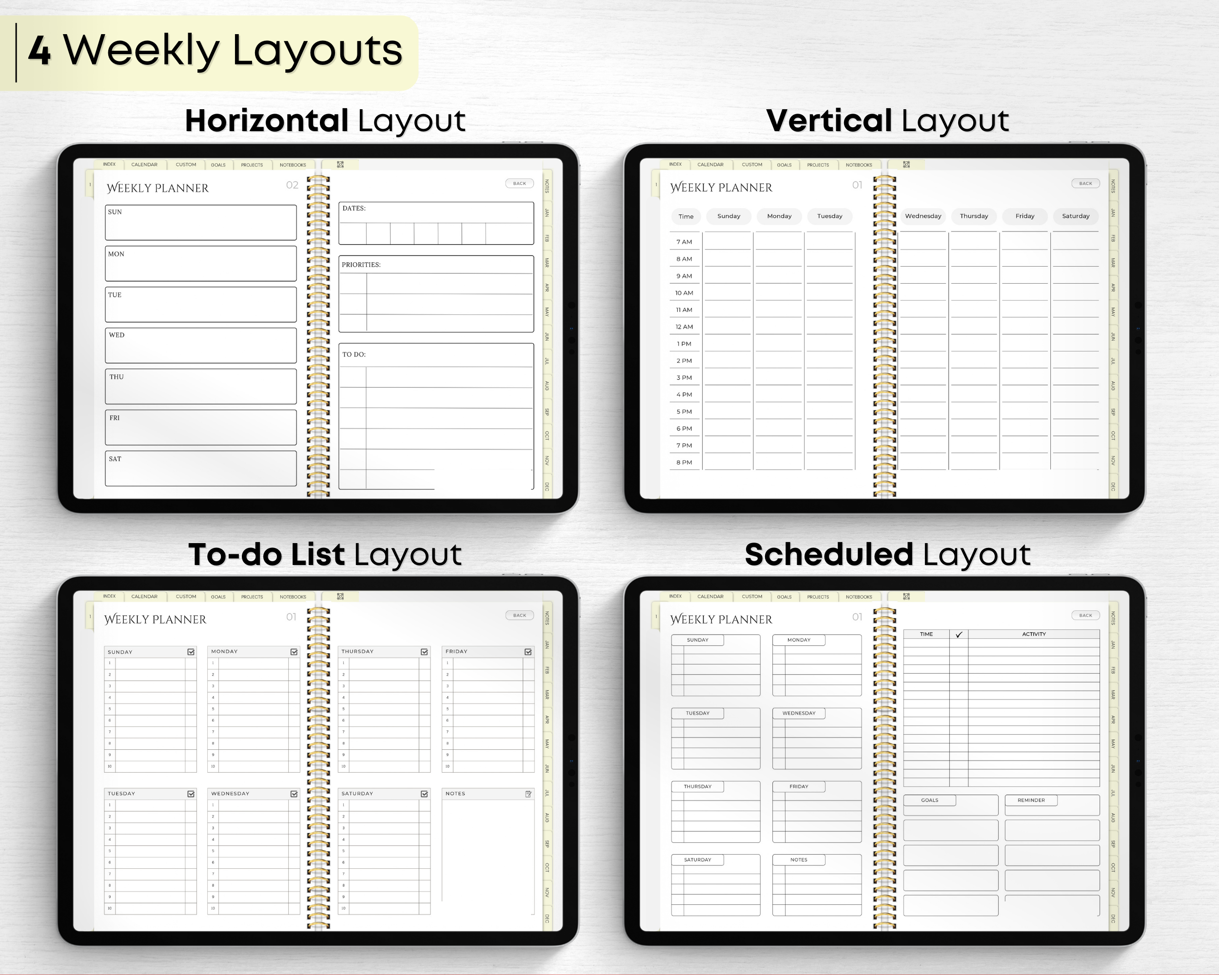 Digital Planner, Goodnotes Planner, iPad Planner
