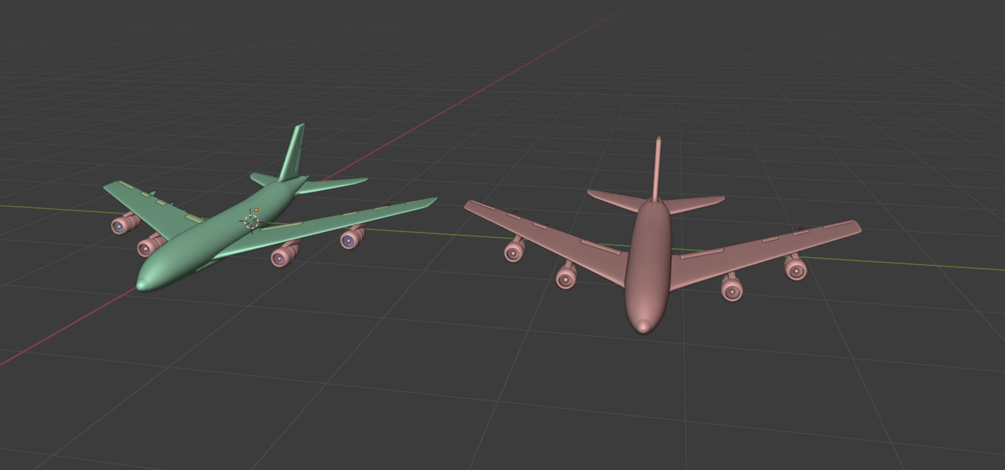 Plane (Airbus 380) Blender Model