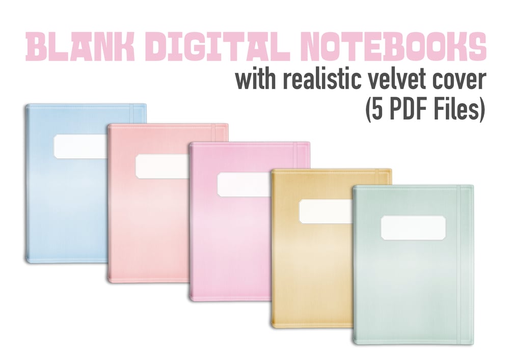 Simple Blank Notebooks With Realistic Cover