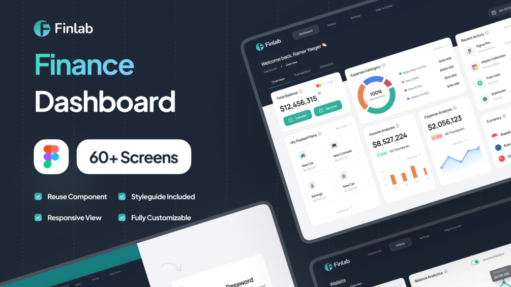 Finlab - Finance Dashboard UI Kit