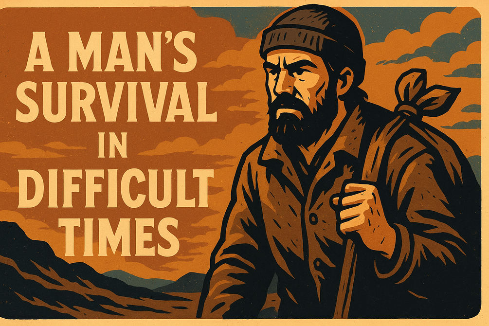 A Man’s Survival in Difficult Times.