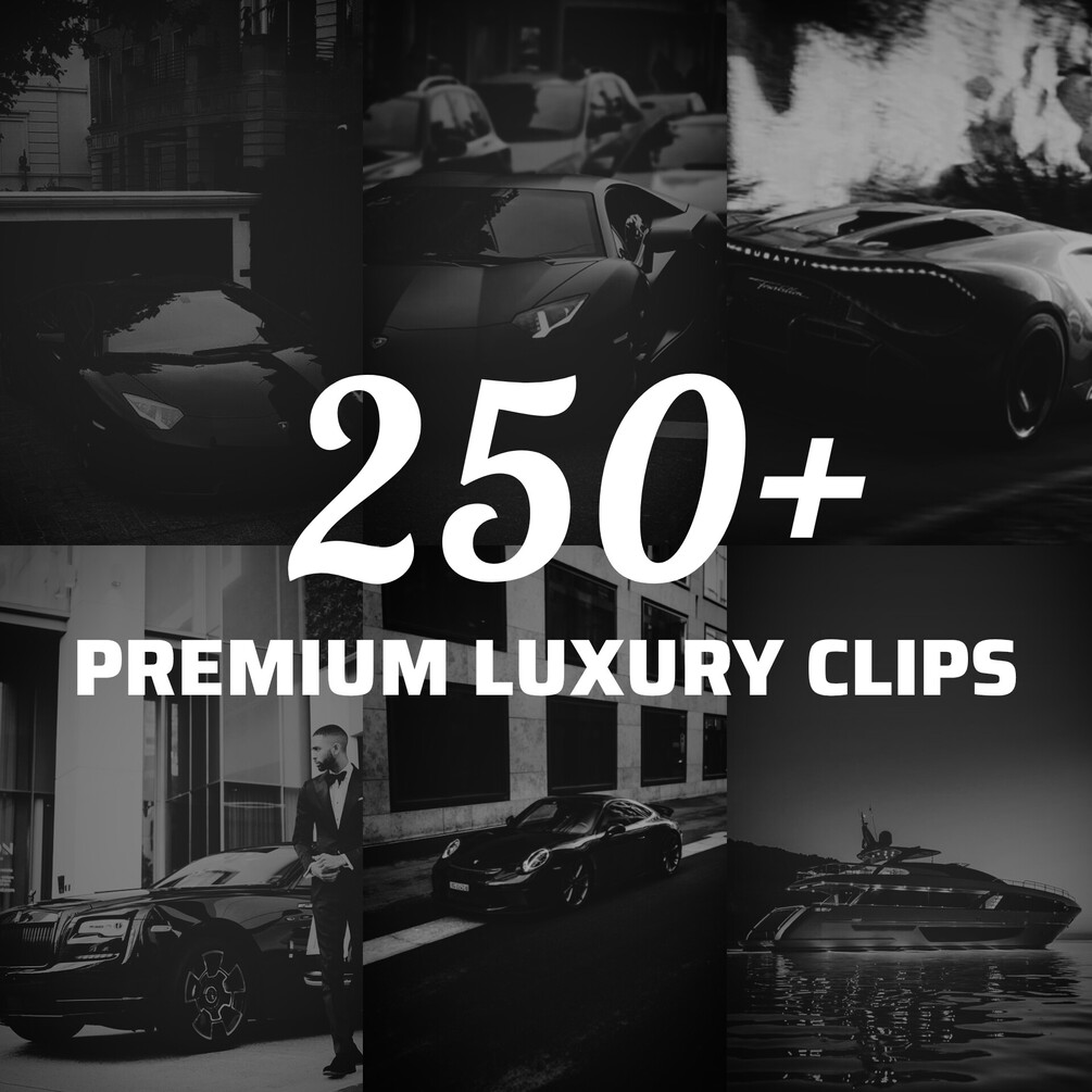 250+ Premium 4k Luxury Clip Pack