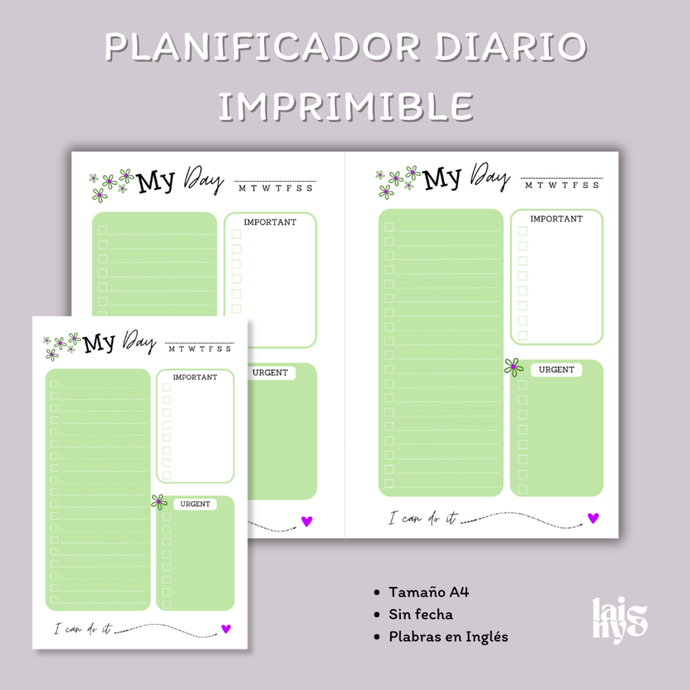 DAILY PLANNER - OLIVE