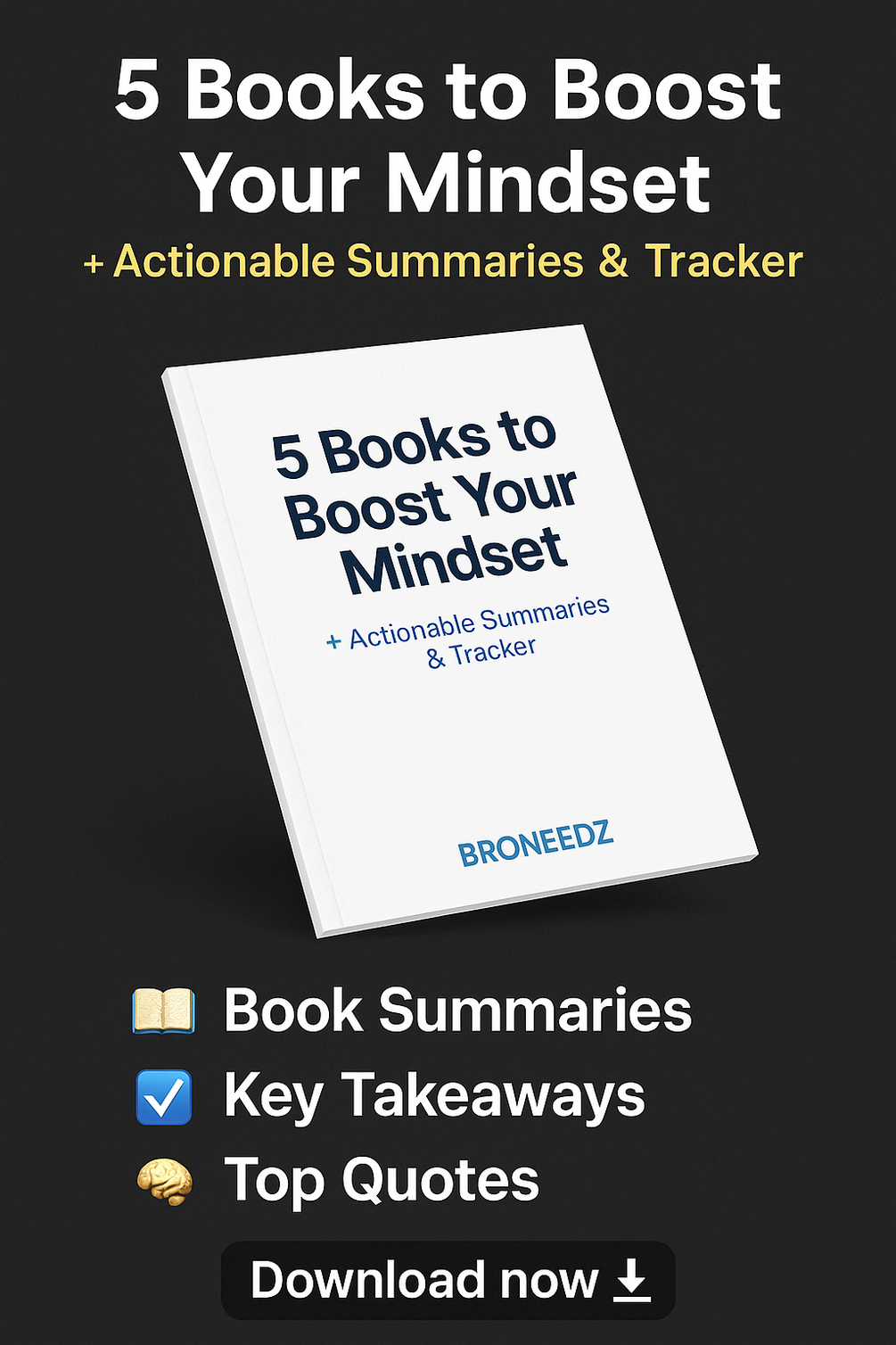 5 Books to Boost Your Mindset – Actionable Guide & Tracker