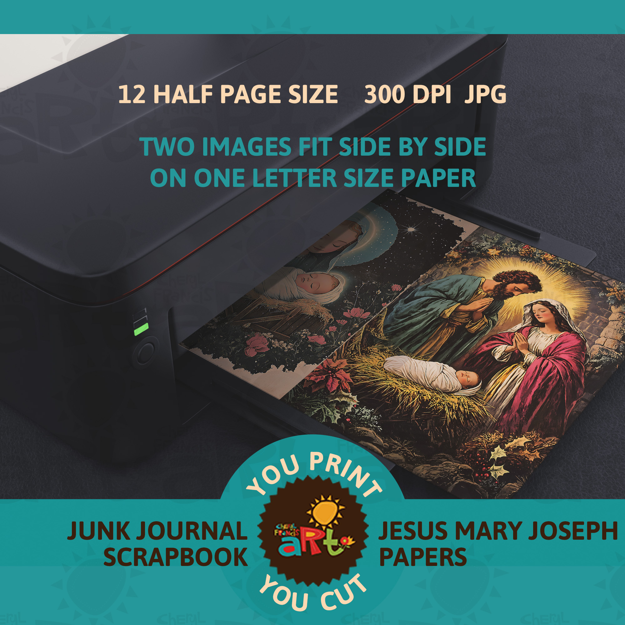 12 pc Baby Jesus Mary and Joseph Christmas Nativity Manger Scene ...