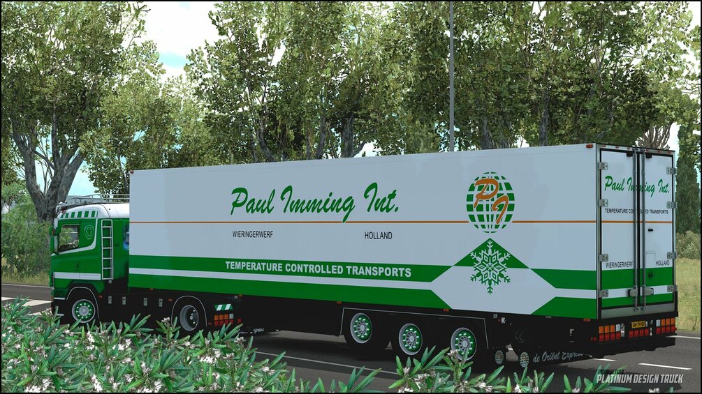 Scania 4series 164 480 + Trailer "Paul Imming Int. Wieringerwerf