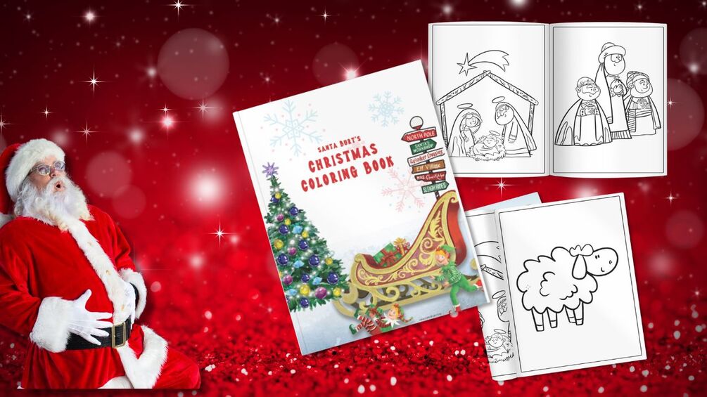 Santa Burt's Coloring Book