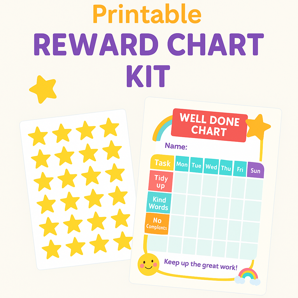Printable Reward Chart & Sticker Kit for Kids