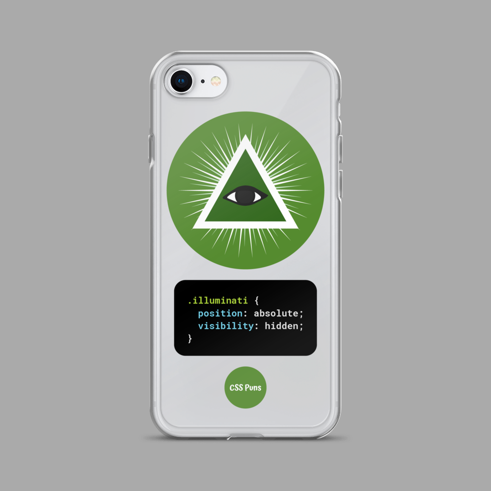 Css Puns Illuminati Iphone Case 